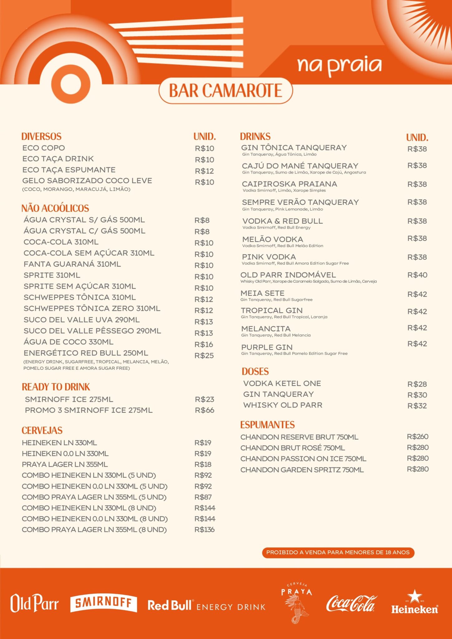 Cardápios de Bebidas | Na Praia Festival – R2 com.vc